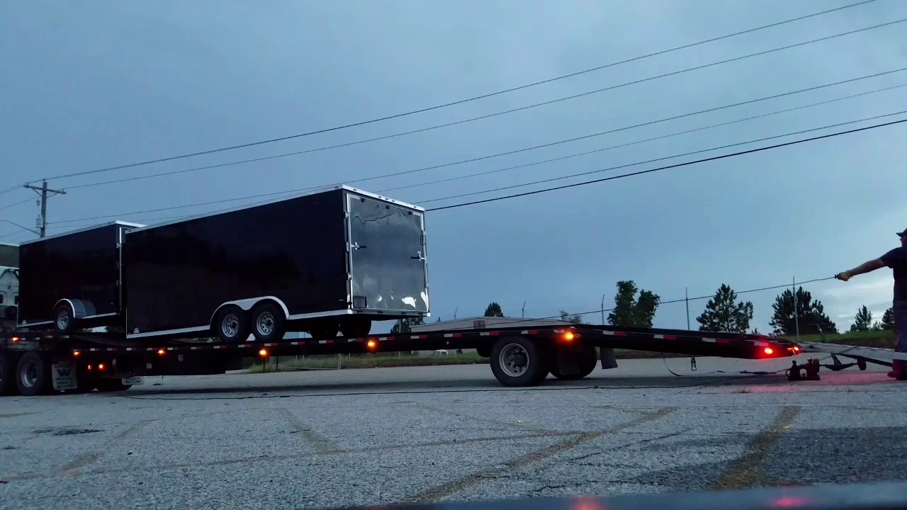 Loading Cargo Trailers - YouTube