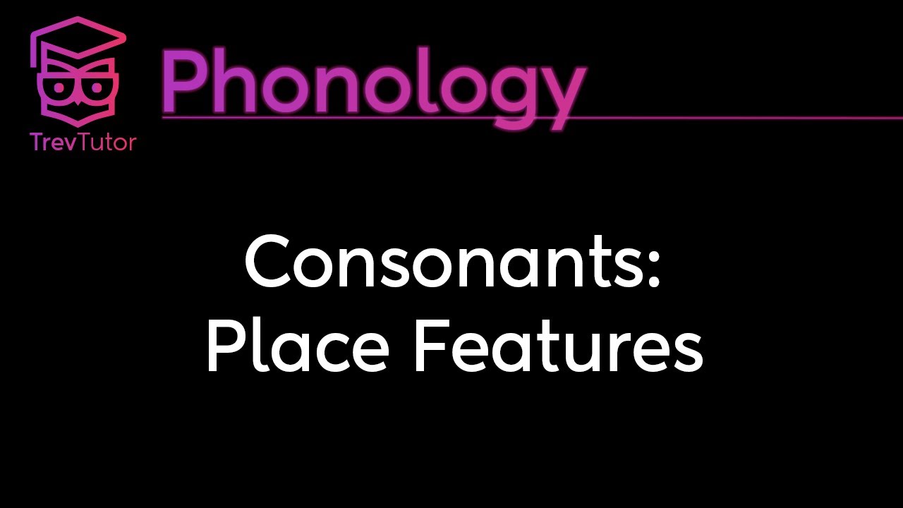 [Phonology] Consonant Place Features and Laryngeal Features - YouTube