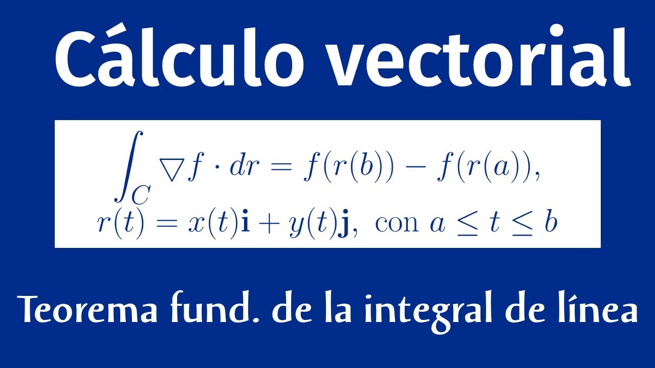Teorema fundamental de las integrales de línea - YouTube