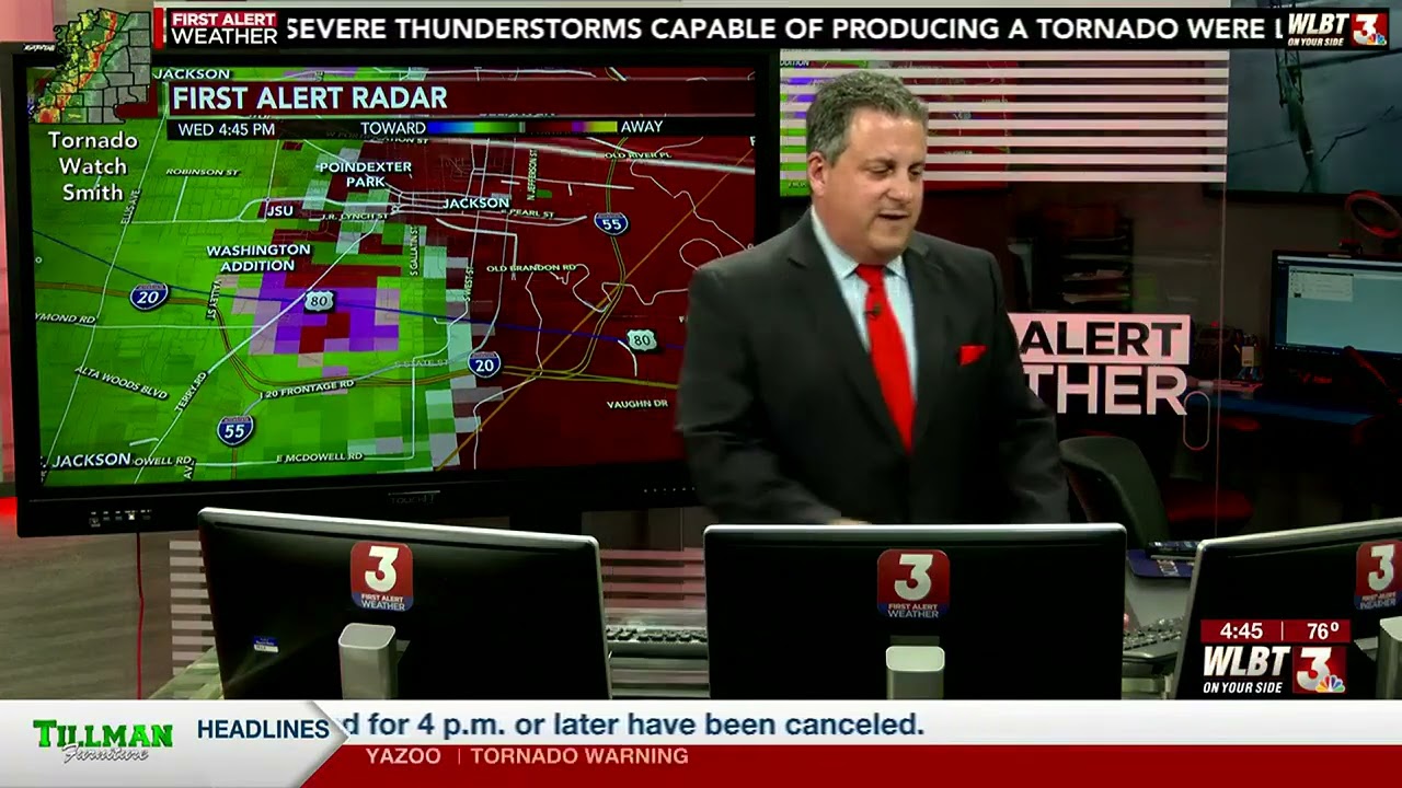 WLBT Jackson | Tornado Near The Station (March 30th, 2022) - YouTube