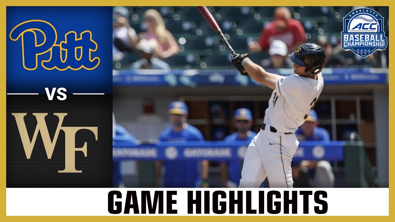 Pitt vs. Wake Forest Game Highlights | 2023-24 ACC Baseball ...