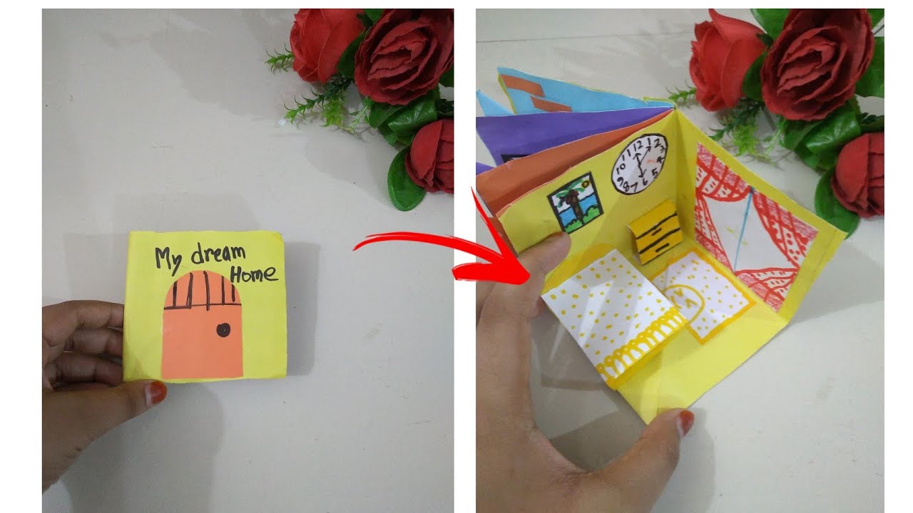 My dream Home// DYE home book// easy to make// how to make home book ...