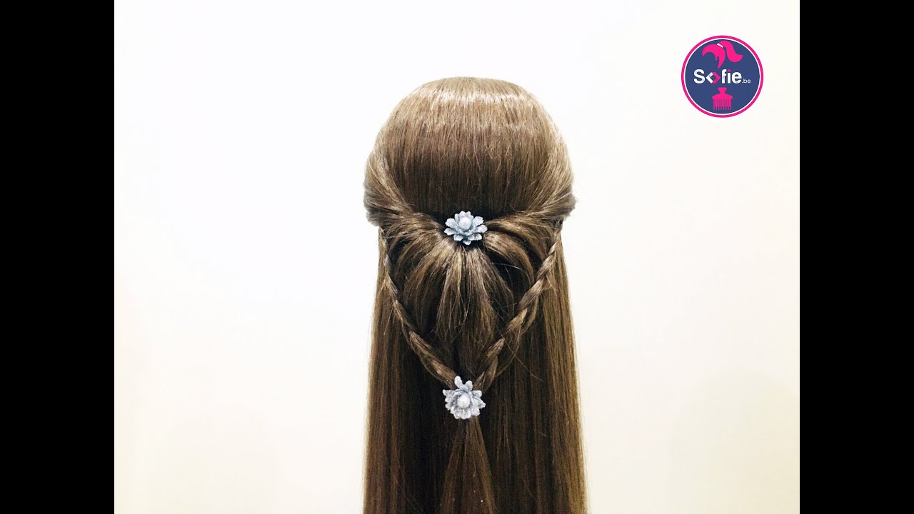 How to Make a Half Up Loose Braid | Easy Half Fall Braid Tutorial for ...