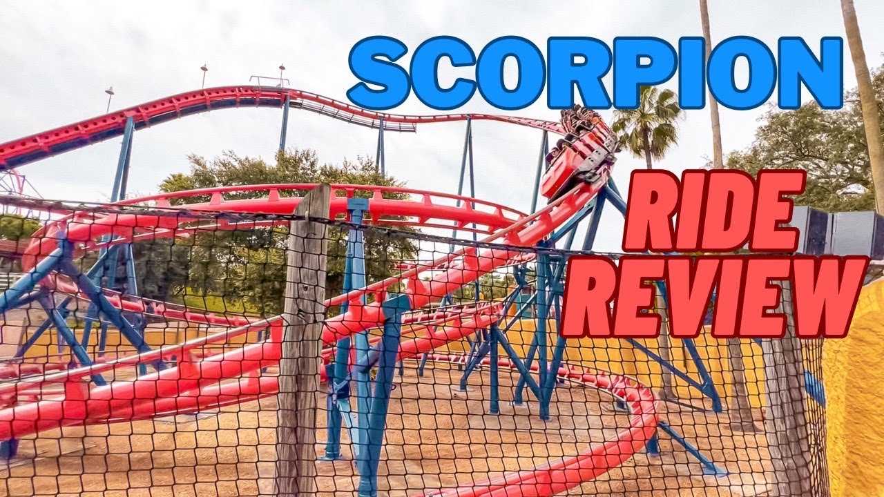 Scorpion Ride Review at Busch Gardens Tampa - YouTube