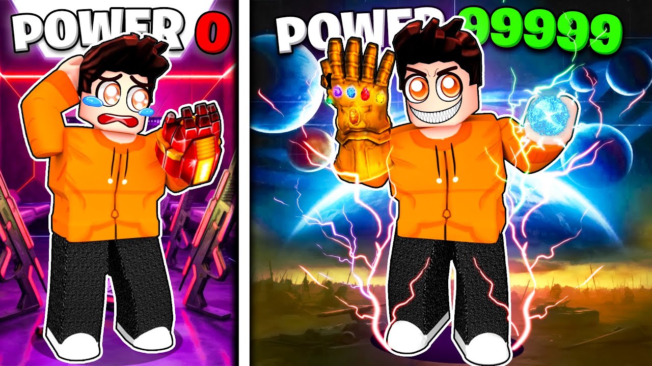 Level 1 vs Level 99,999 Thanos Simulator in Roblox!! - YouTube