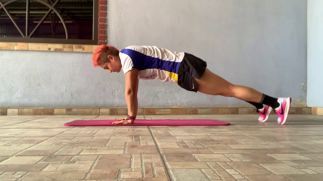 High plank rotations - YouTube