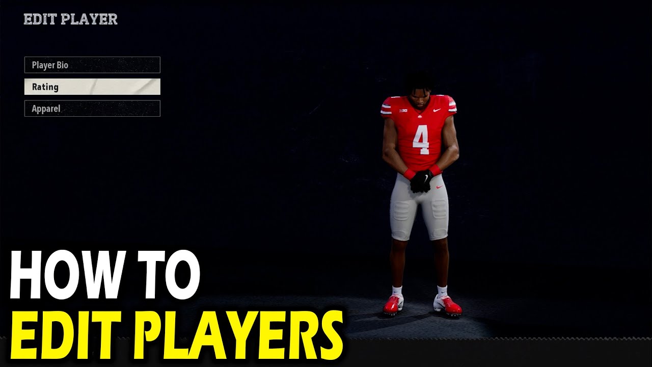 How to Edit Players in College Football 26 - YouTube