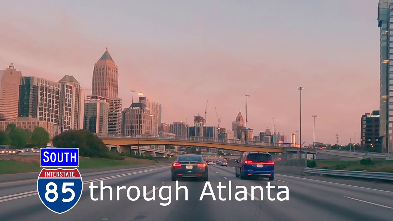I-85 South through Atlanta - YouTube