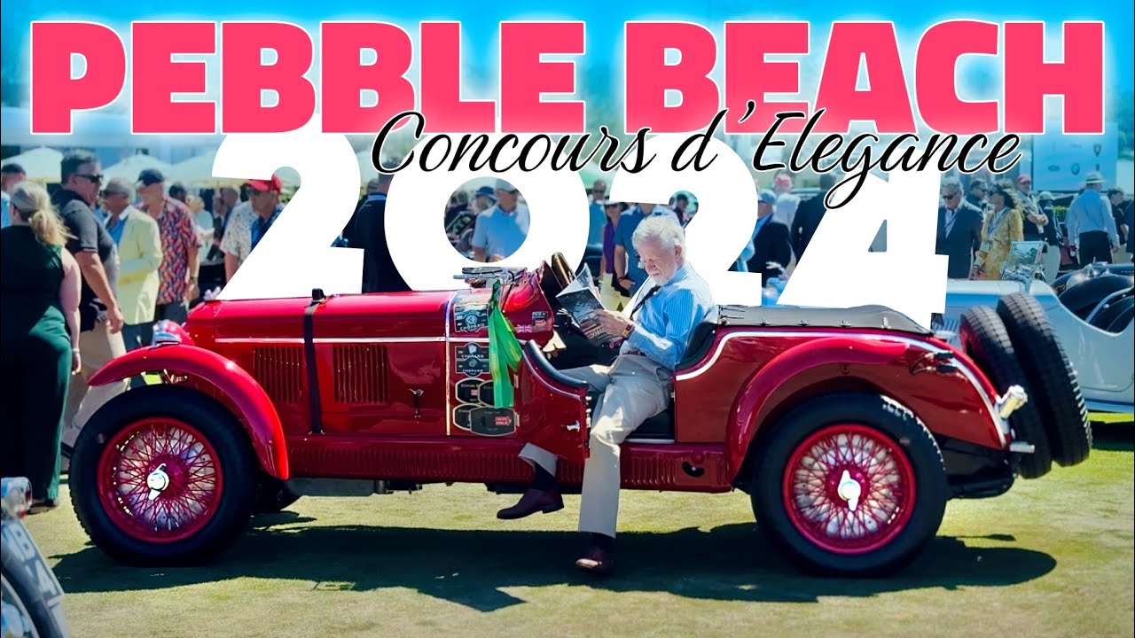 ALL CARS!!! 2024 PEBBLE BEACH CONCOURS D’ELEGANCE - YouTube
