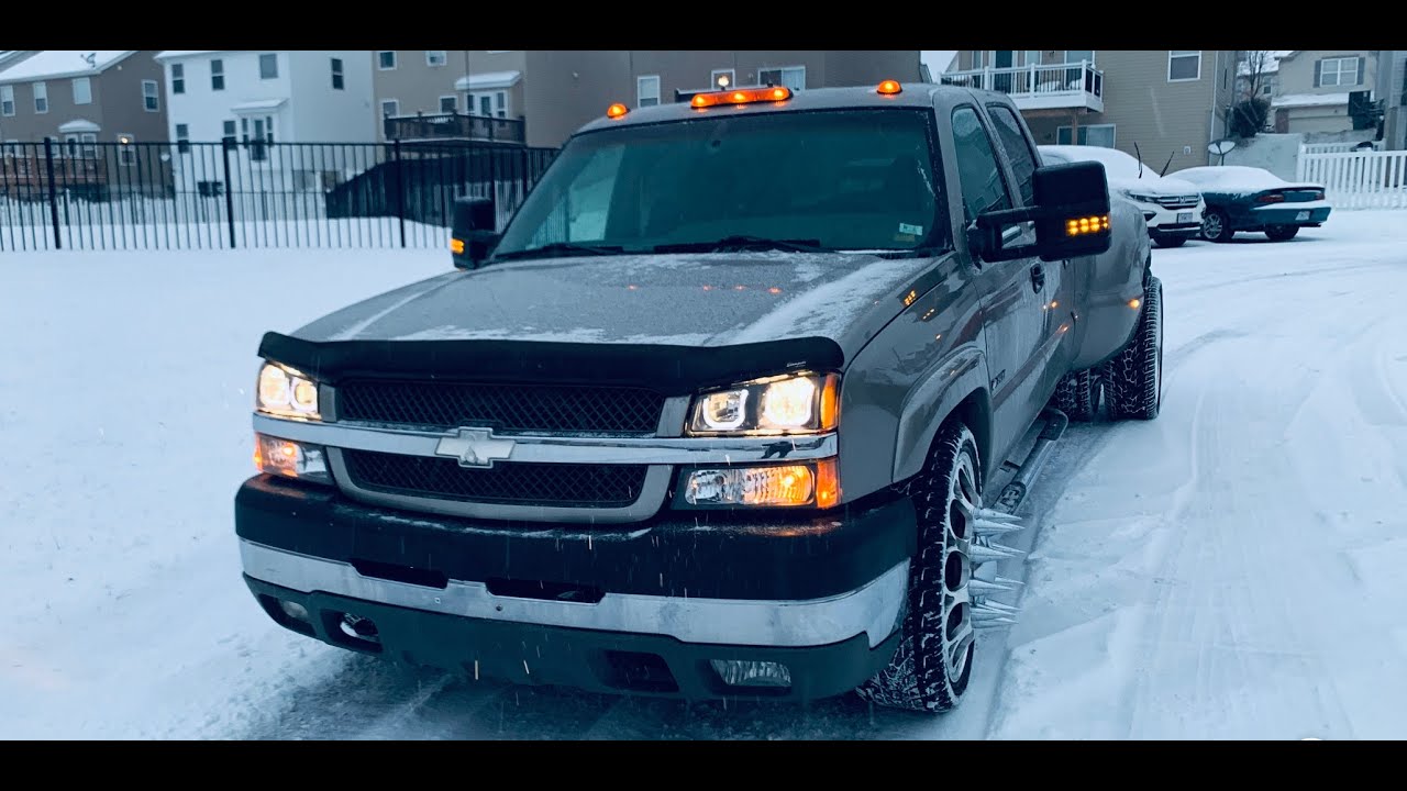 Lowered Bagged Dually Chevy Silverado 3500 - YouTube