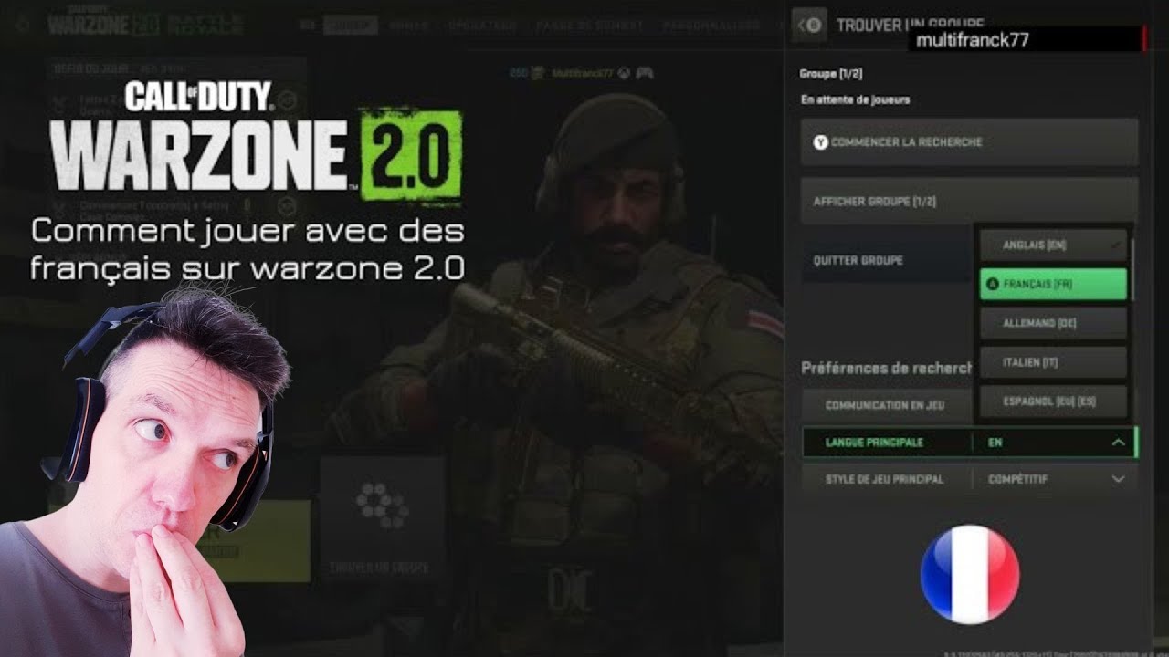 COMMENT FAIRE POUR JOUER AVEC DES FRANÇAIS SUR WARZONE 2.0 TUTO.🎮🤔🇫🇷 ...
