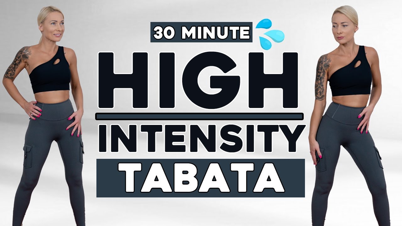 30 MIN SUPER SWEATY TABATA HIIT | Tabata Full Body | Fun & High ...