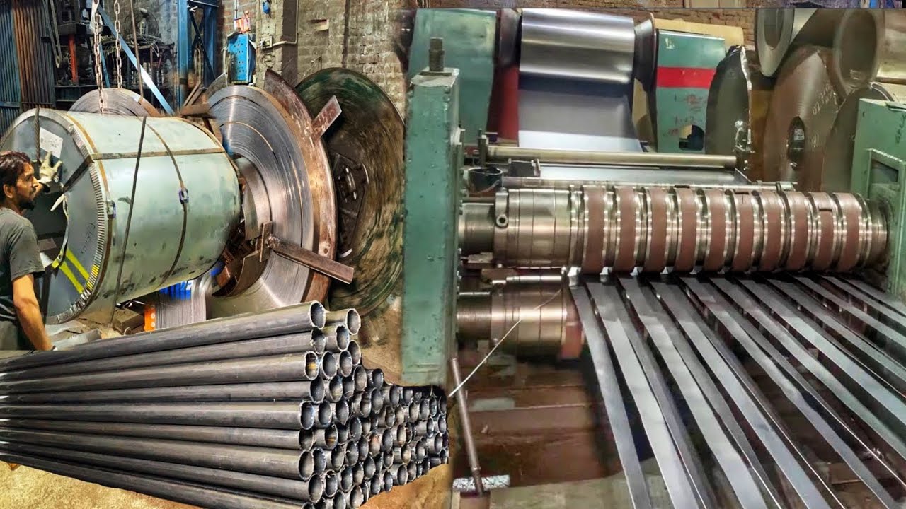 How to Make Stainless steel Pipe in factory | Manufacturing process of ...