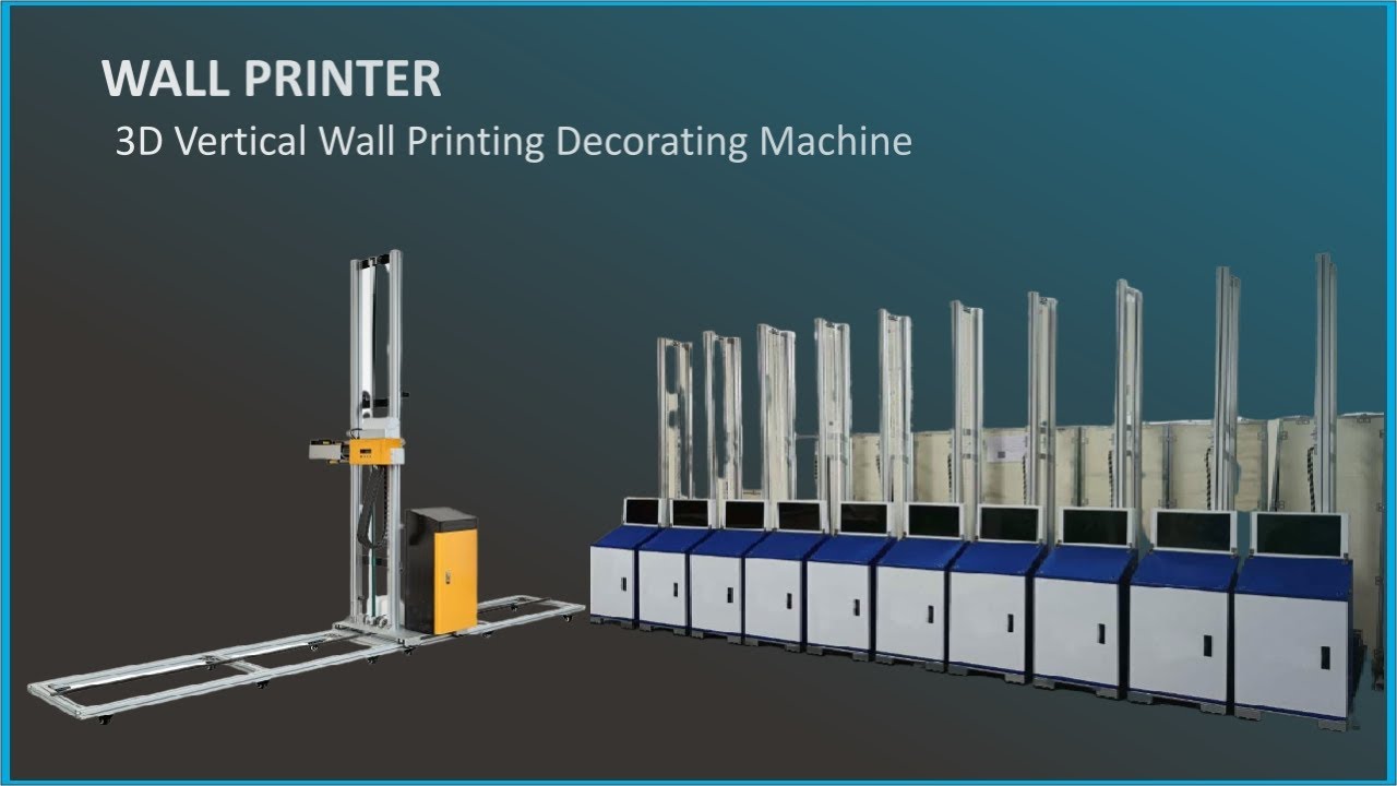 3D Vertical Wall Printing Decorating Machine 2020 - YouTube