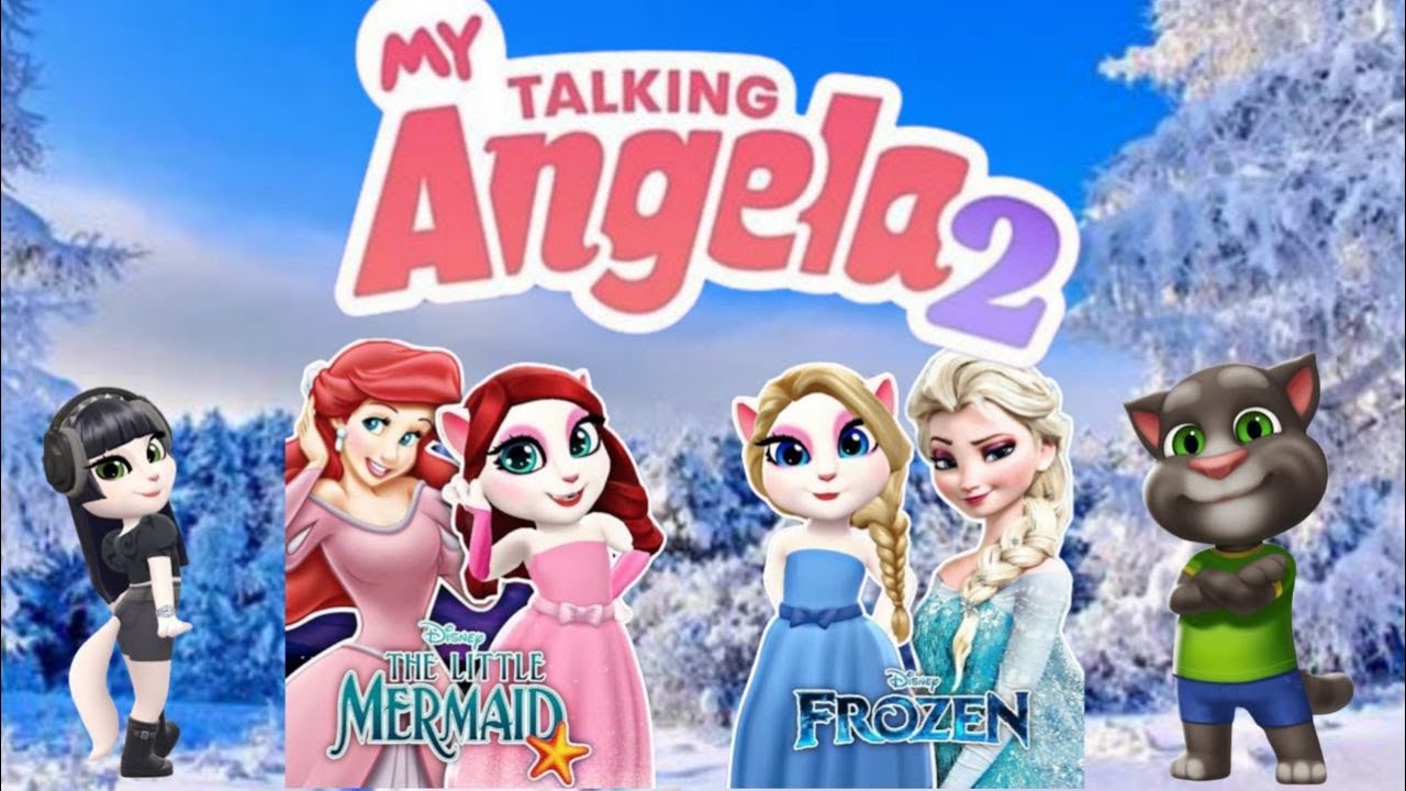My Talking Angela 2 Frozen vs Bella Games Show - YouTube