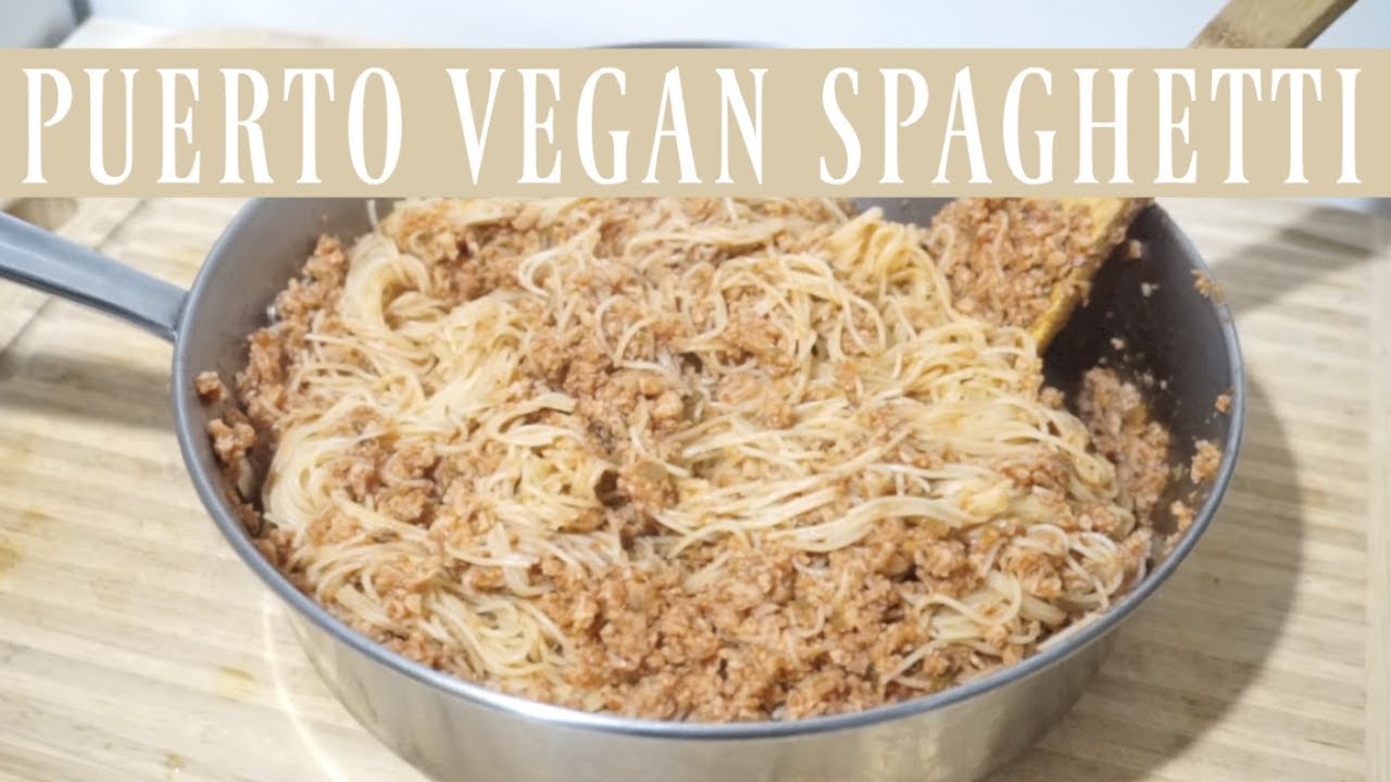 Vegan Spaghetti (Puerto Rican) - YouTube