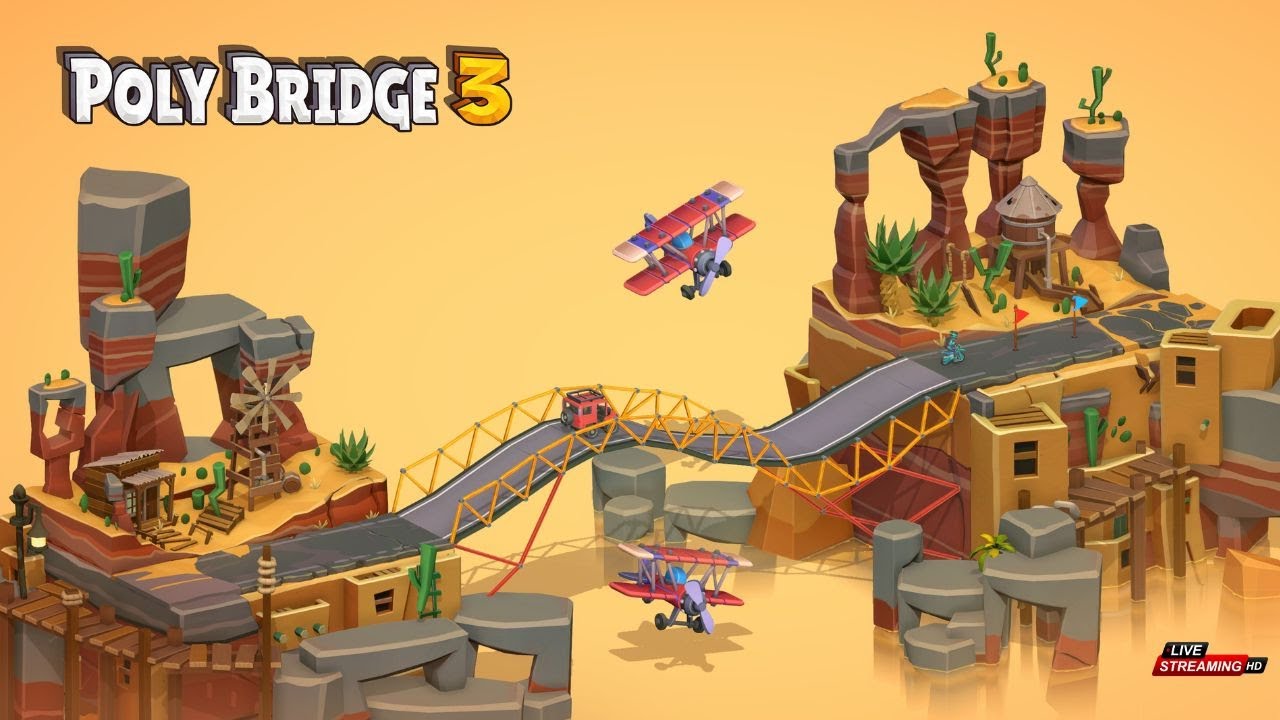 🔴Live | POLY BRIDGE 2 | Building INSANE Bridge | #polybridge3 ...