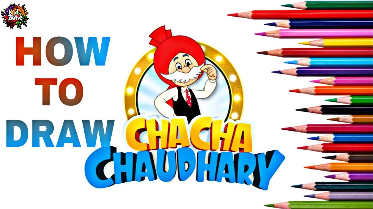 Chacha Chaudhary || Funny Cartoon Character || How To Draw || Easy ...