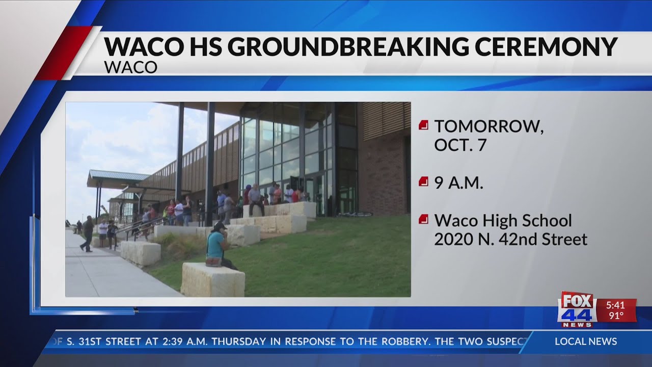 Waco HS Groundbreaking Ceremony - YouTube