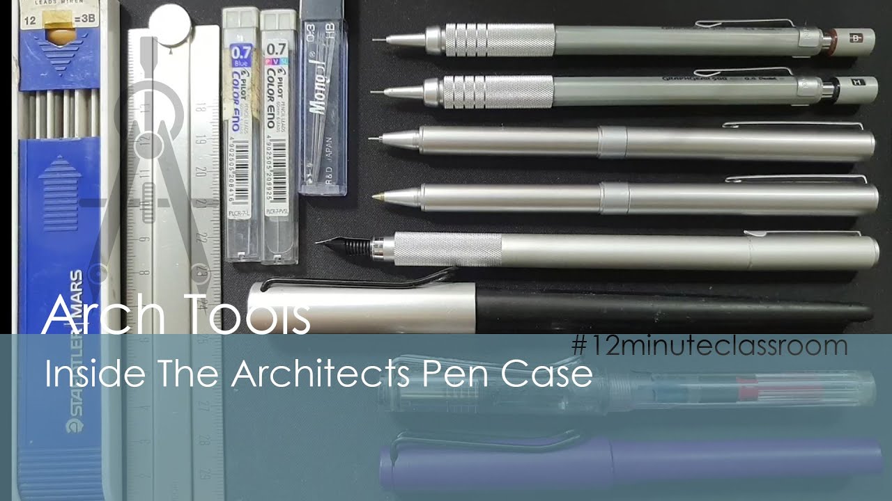 058 Arch Tools Architect's Pen / Pencil Case - Content Exploration ...
