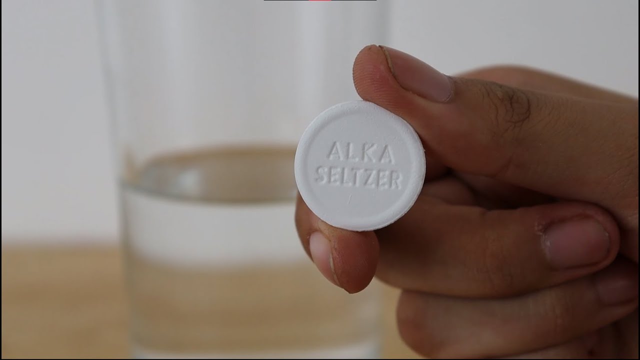 Reacción química de la pastilla ALKA SELTZER - YouTube