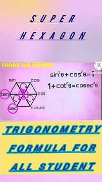 super Hexagon trick fo trigonometry formula - YouTube
