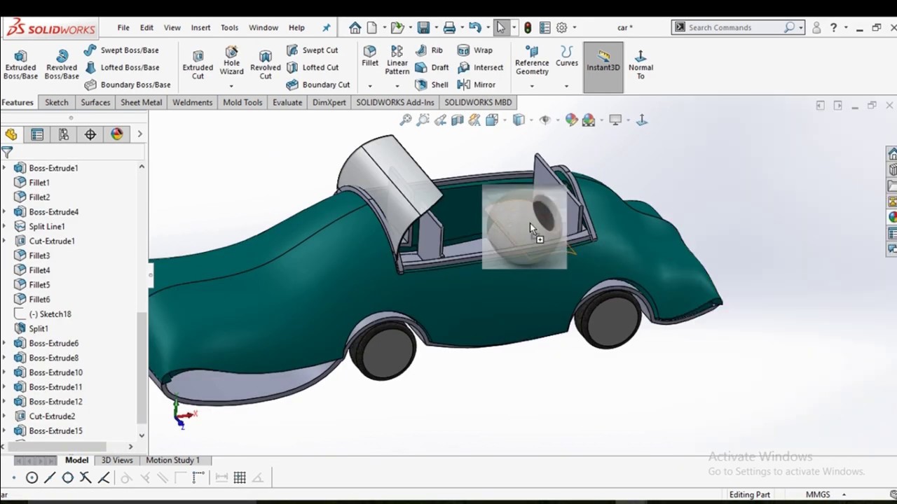 Solidworks tutorial | car design in solidworks | Anyone can design ...