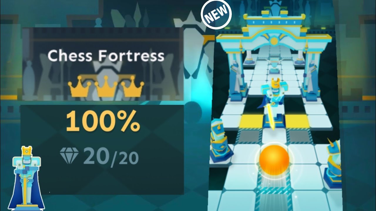 Rolling Sky Chess Fortress 100% 3Crowns 20Gems 5Stars Level [OFFICIAL ...