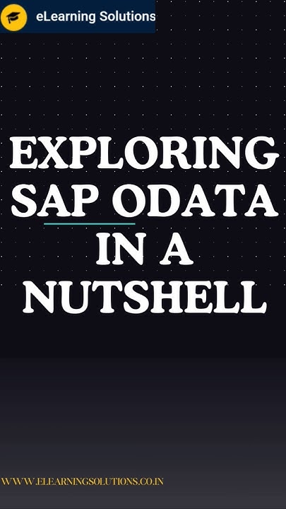 Exploring SAP OData in a Nutshell - YouTube