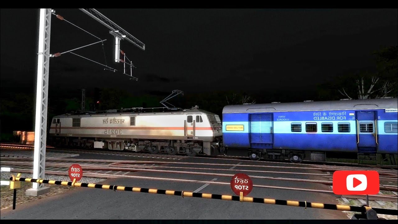 Indian Railways Crossing - Night View - Train Simulator 2019 - New ...