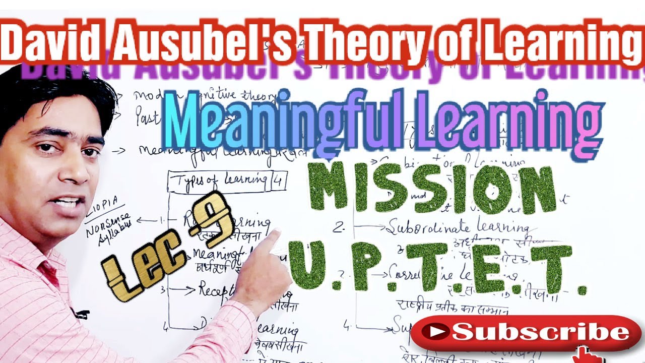 Devid Ausubel's Theory of Meaningful Learning - YouTube