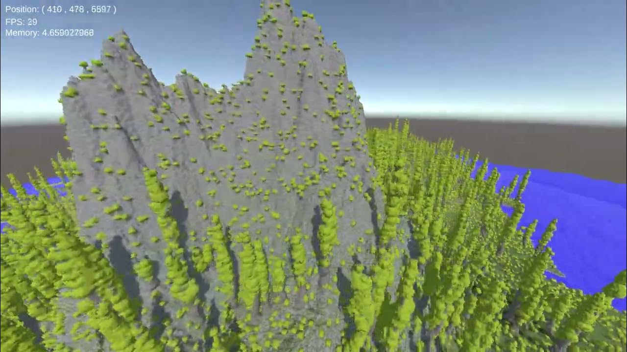 Cube Voxels in Unity LOD Work in Progress - YouTube