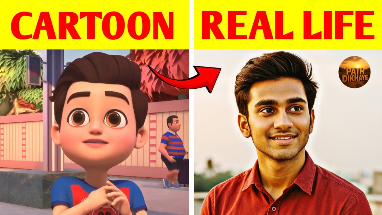 Roro aur hero bhoot mast Cartoon characters in real life - YouTube