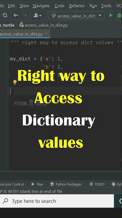 How do you access values in Dictionary #code #python #programming - YouTube