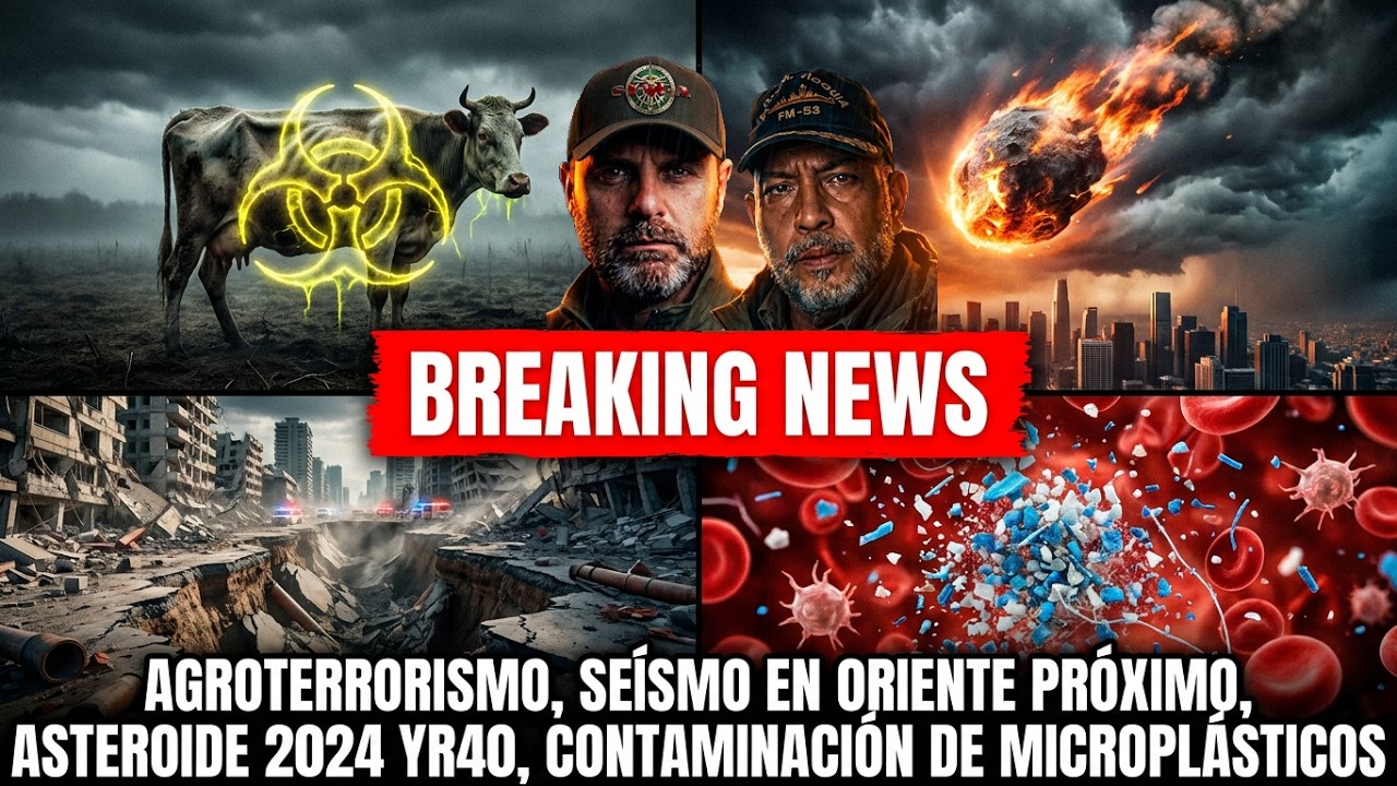 AGROTERRORISMO, SEÍSMO EN ORIENTE PRÓXIMO, ASTEROIDE 2024 YR40 ...