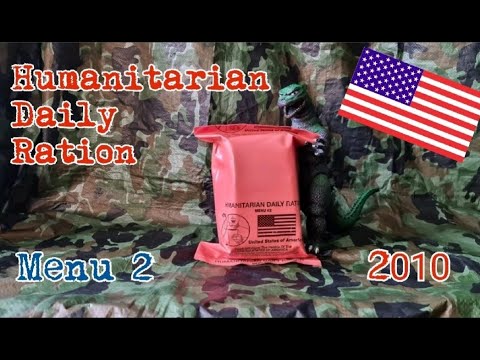 Vintage 2010 HDR ( Humanitarian Daily Ration ) Menu 2; Unboxing ...
