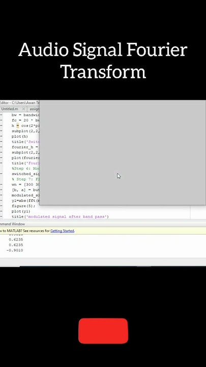 Audio Signal Fourier Transform Matlab Code #viral #python #matlab # ...