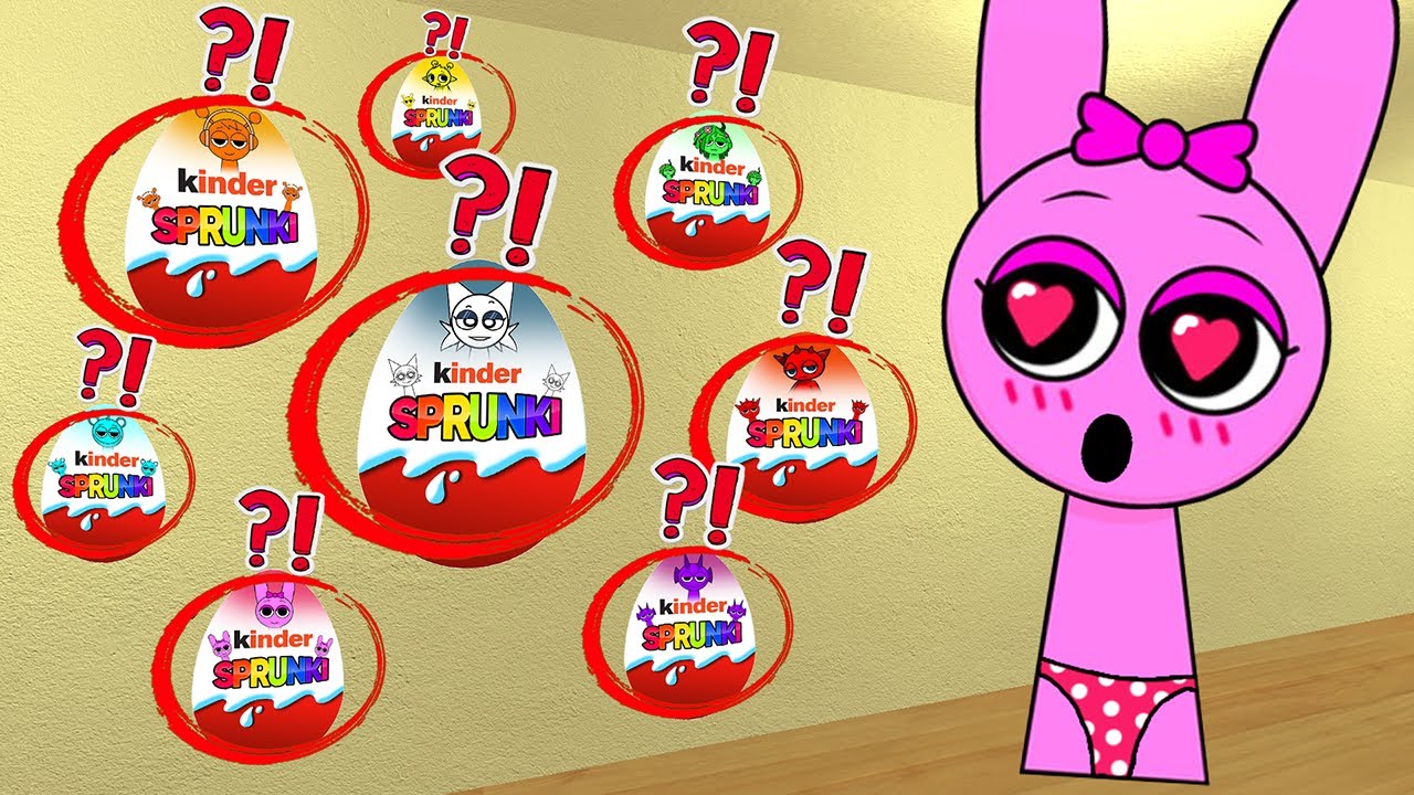 Surprised Sprunki Pinki wants to find all Sprunki EGGS in Garry's Mod ...