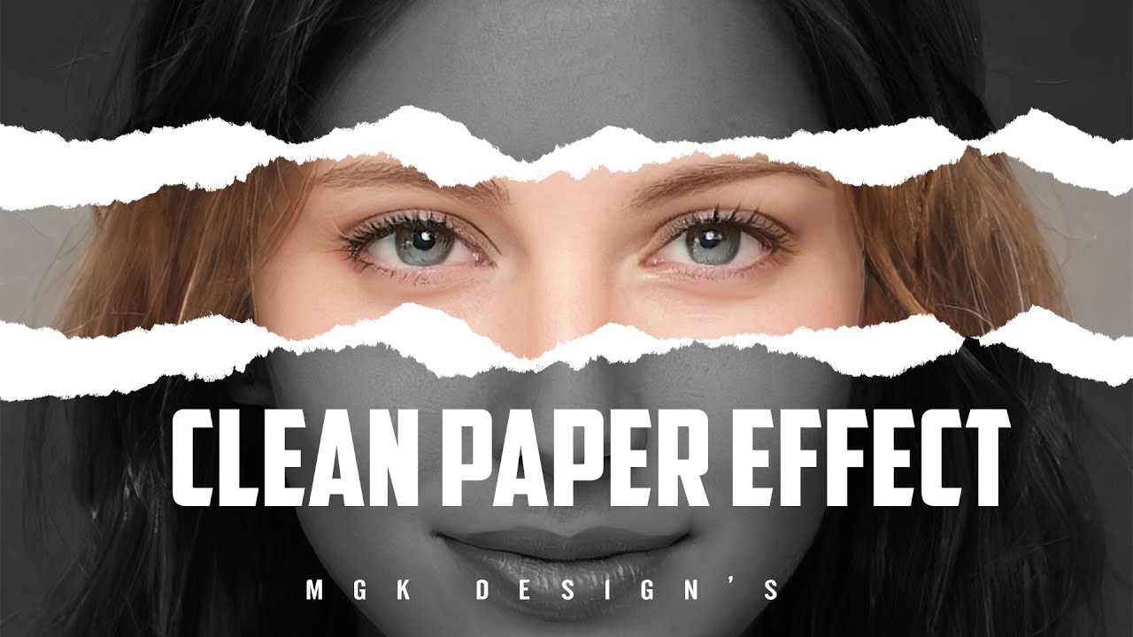 Paper Effect In Face Photoshop #photoshop #mgkdesign's - YouTube
