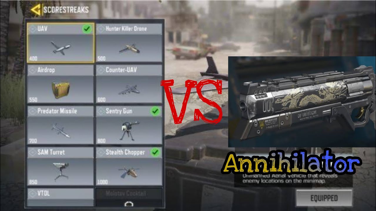 Annihilator vs all scorestreaks COD:Mobile - YouTube