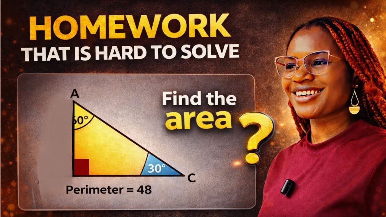Math homework went viral because it's hard to solve|A Geometry math question - YouTube