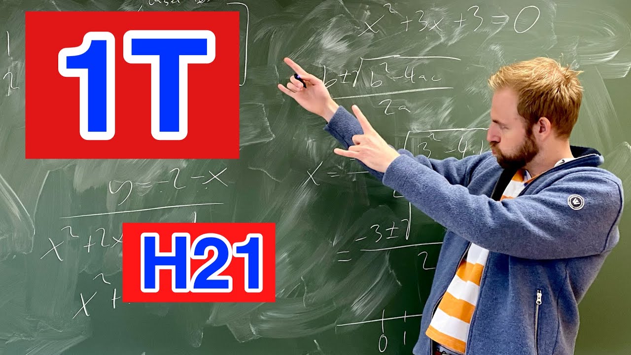 Matematikk 1T Eksamen Høst 2021 - YouTube