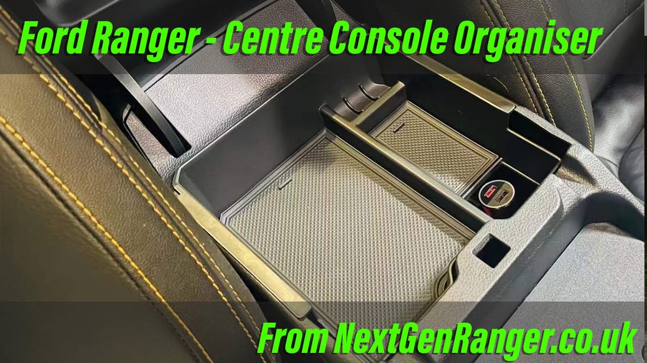 NEW Centre Console Organiser Tray - Next Generation Ford Ranger - YouTube