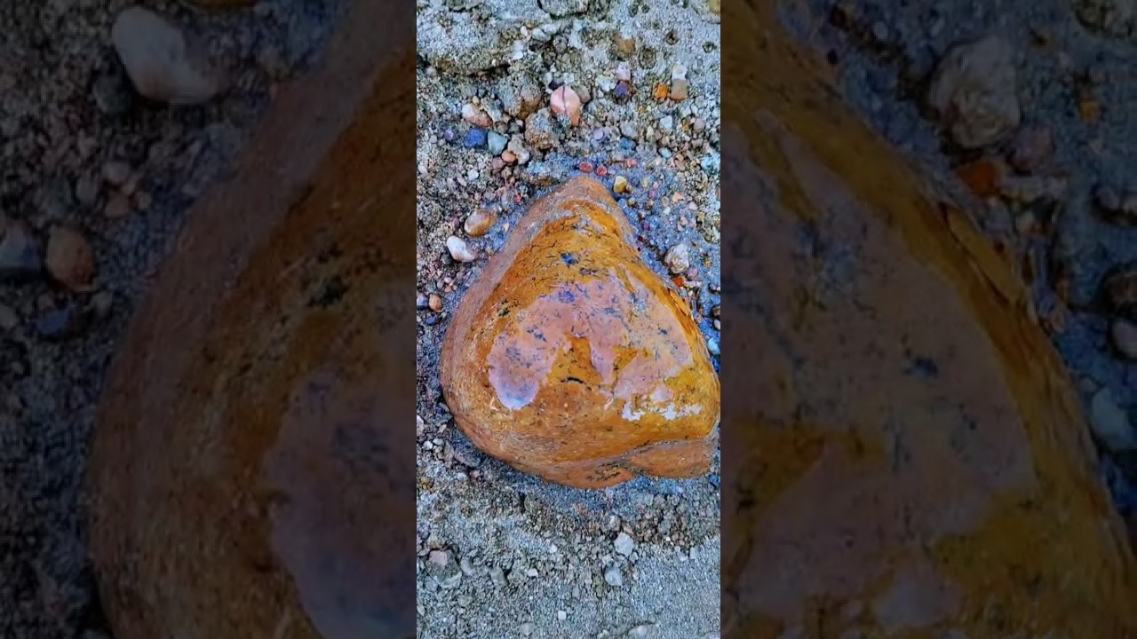Golden Color Stone Looks Amazing #rock #stones #shorts - YouTube