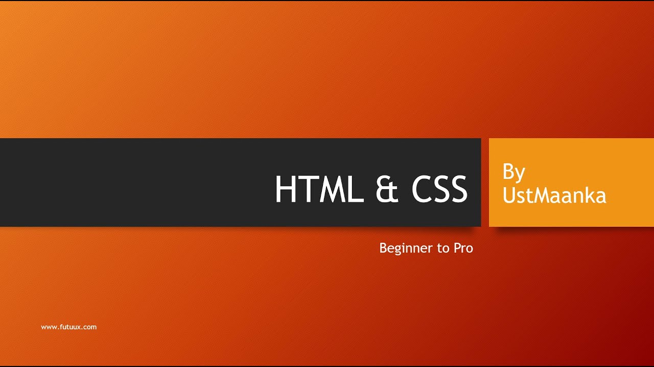 Lesson 00 - Hordhac | HTML & CSS Courses - YouTube