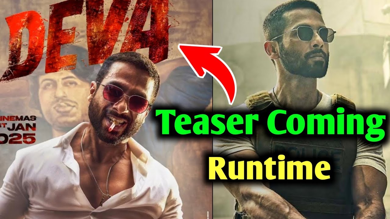 Deva Movie Teaser On The Way | Shahid Kapoor Deva Teaser & Movie ...