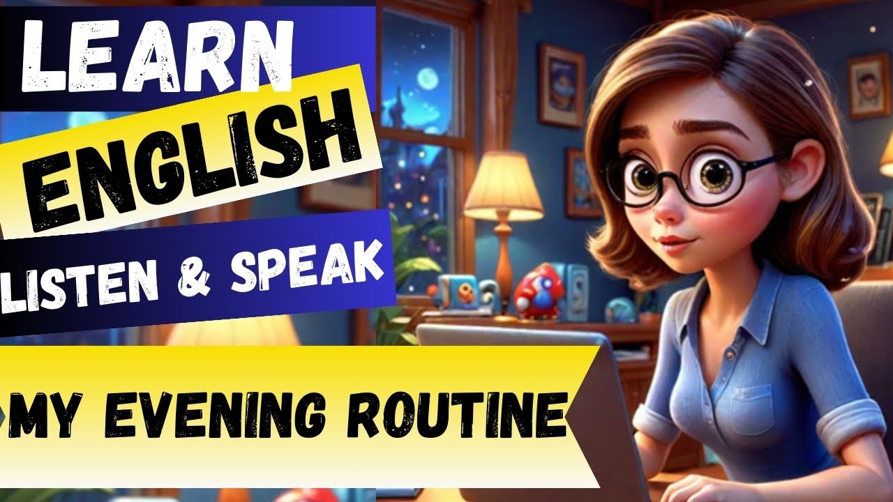 Learn English through story ( My Evening Routine ) Listen & Speak ...