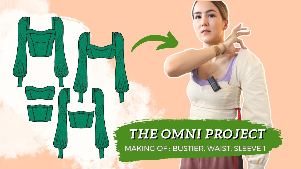 THE OMNI PROJECT: Bustier, waist piece & sleeve 1 - THISISKACHI DIY - YouTube