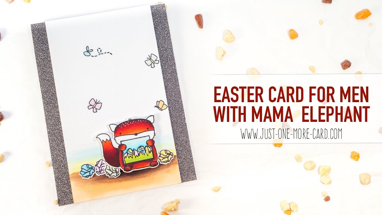Easter Card for Men with Mama Elephant - YouTube