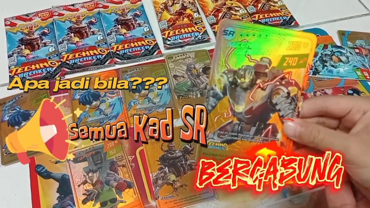 24 Jam belek Kad SR Techno Breaker Mecha Gentar| Boboiboy Gentar ...